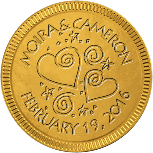Wedding Stars - Foiled Again! Chocolate Coins