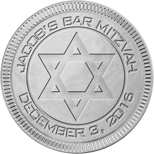 Bar Mitzvah Star - Foiled Again! Chocolate Coins