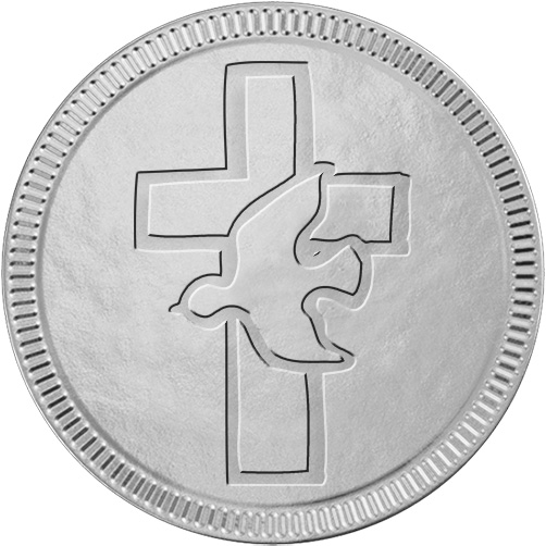 Cross with Dove - Foiled Again! Chocolate Coins