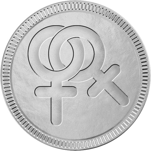 Female Symbols - Foiled Again! Chocolate Coins