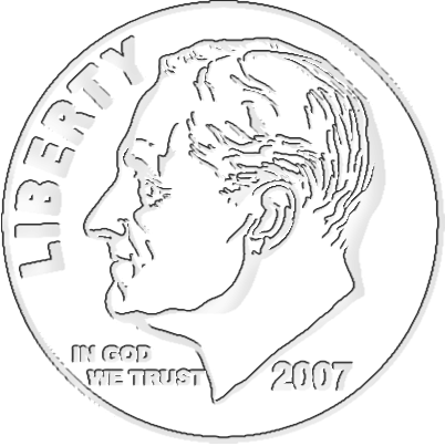 Dime Coloring Pages