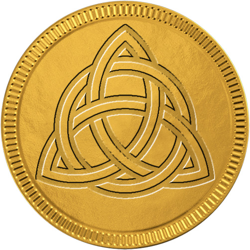 Celtic Trinity Knot - Foiled Again! Chocolate Coins