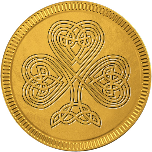 Celtic Shamrock - Foiled Again! Chocolate Coins