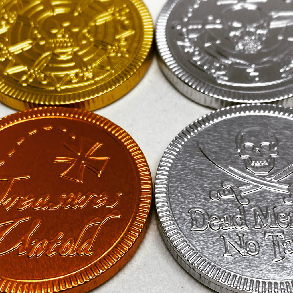 Pirate Chocolate Doubloons - Foiled Again! Chocolate Coins