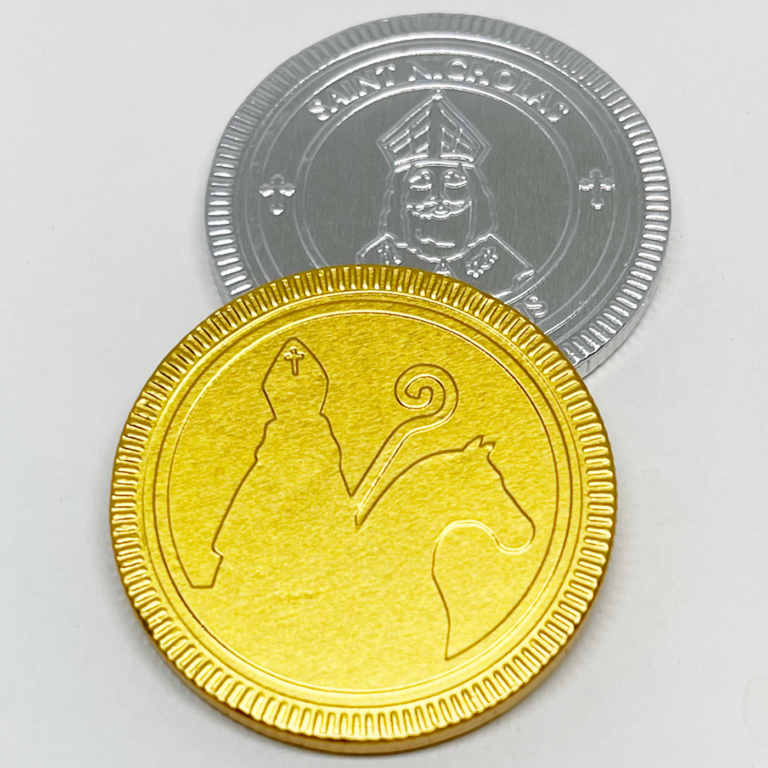 St. Nicholas Day Chocolate Coins - Foiled Again! Chocolate Coins